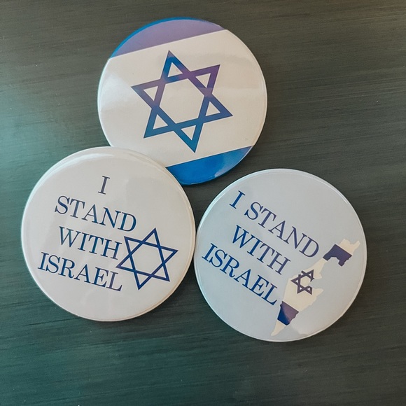 Accessories | Israel Button Pins Bundle I Stand With Israel | Poshmark
